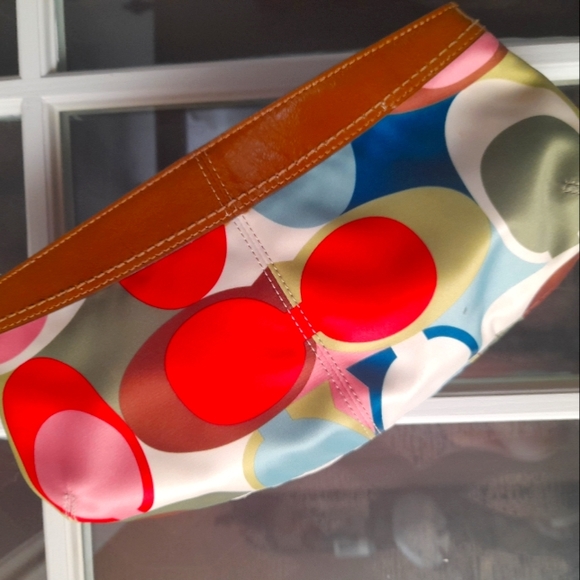 Coach | Bags | Coach Colorful Signature Clutch Bag | Poshmark